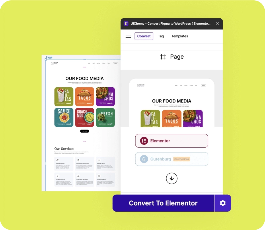 UiChemy – Convert Figma to WordPress (Elementor & Gutenberg)