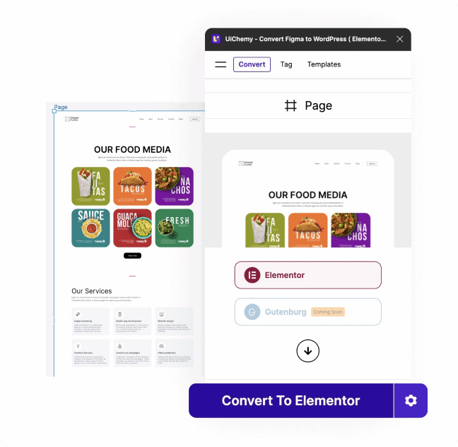 UiChemy - Figma to WordPress Convertor (Elementor, Bricks & Gutenberg)