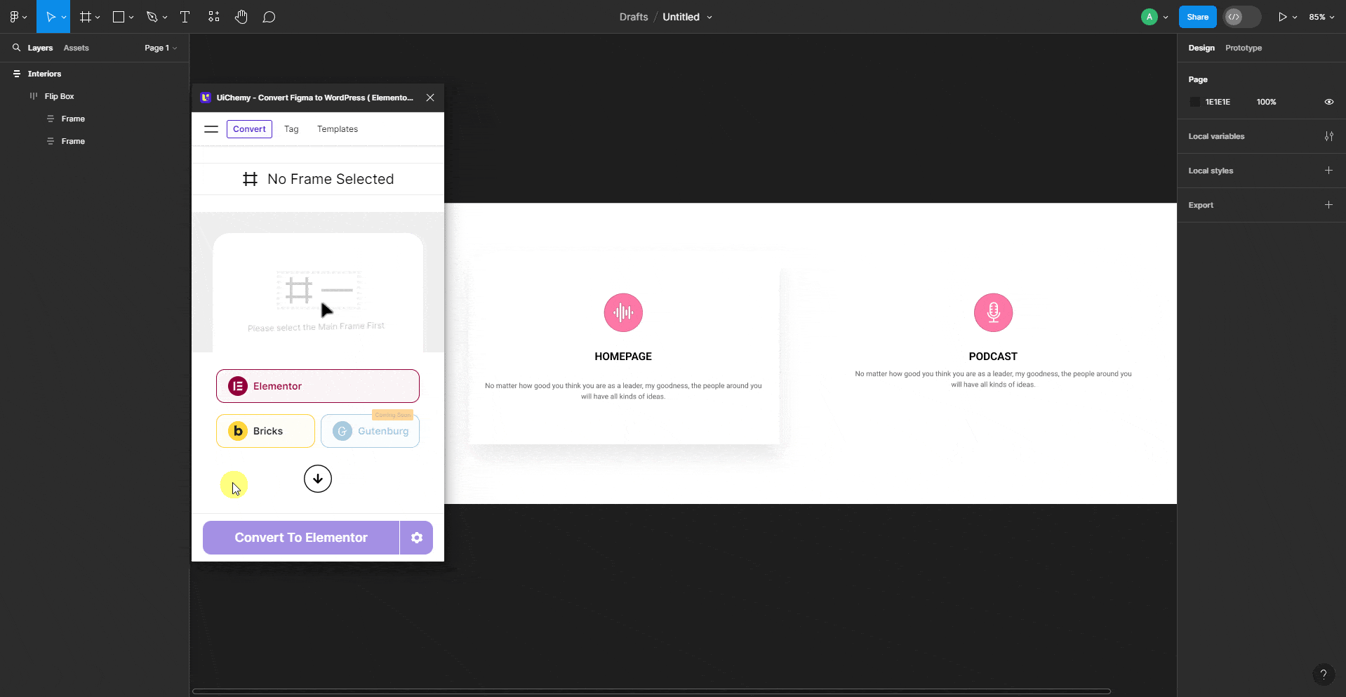 How to Tag The Flip Box Widget for Figma to Elementor? - UiChemy