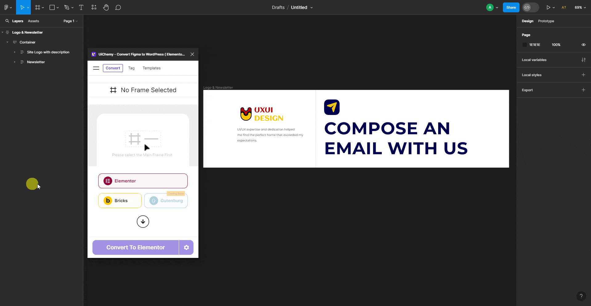 How to Tag The Site Logo Widget for Figma to Elementor? - UiChemy