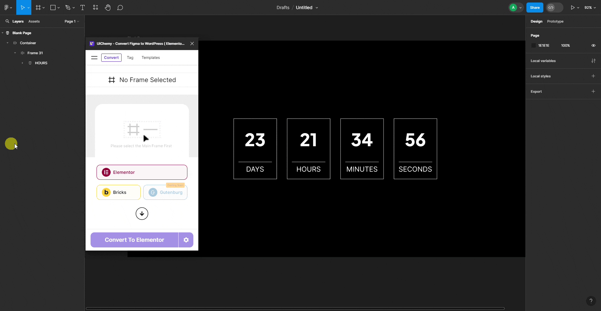 How to Tag The TP Count Down Widget for Figma to Elementor? - UiChemy