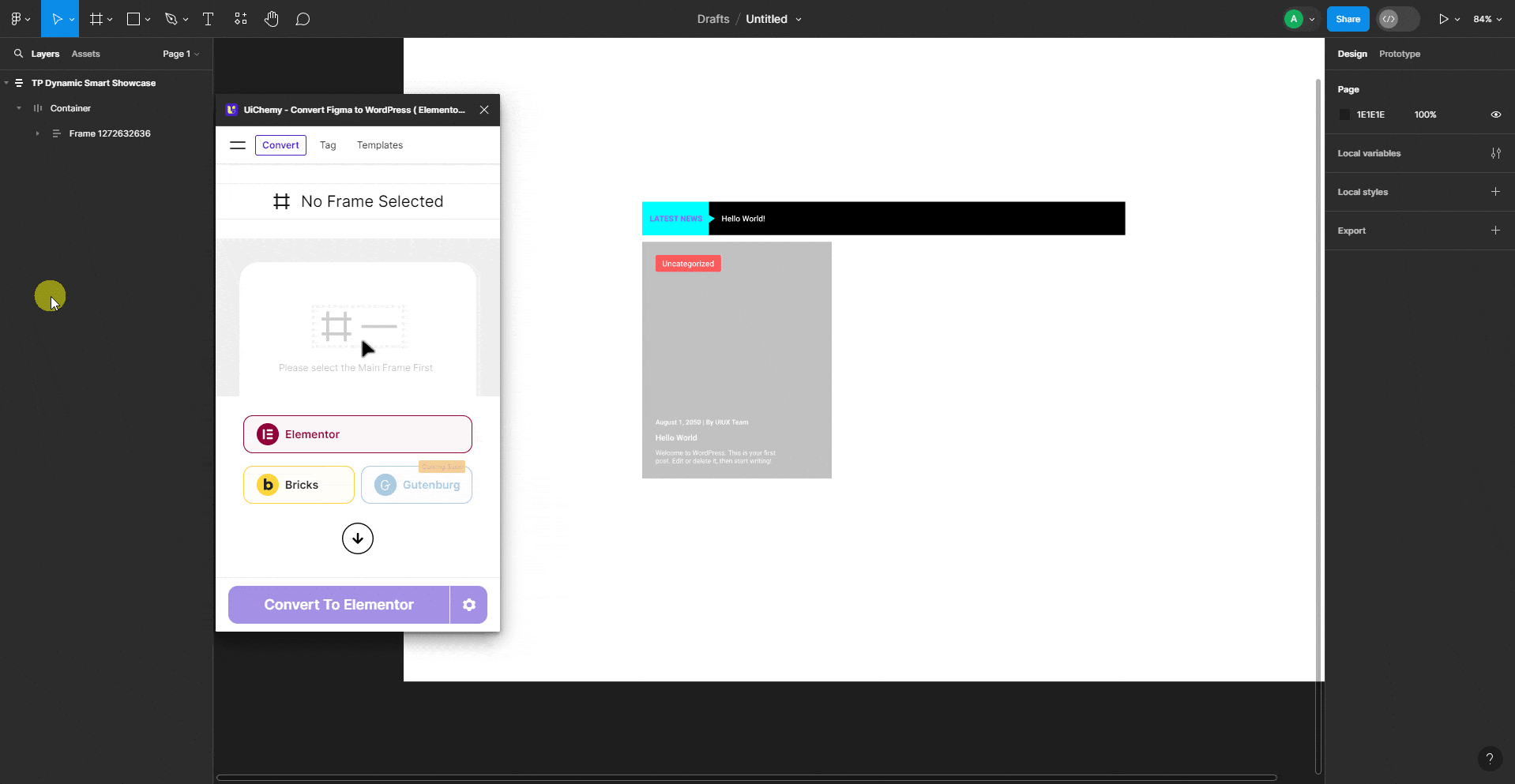 How to Tag The Dynamic Smart Showcase Widget for Figma to Elementor ...