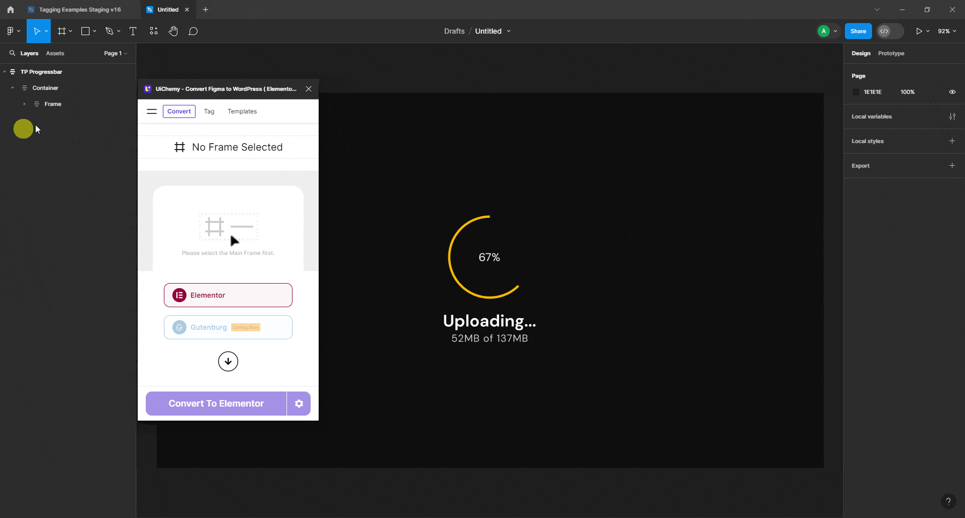 How to Tag The TP Progress Bar Widget for Figma to Elementor? - UiChemy
